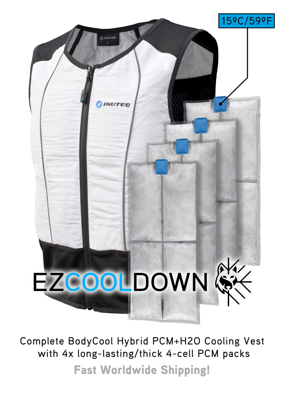 Complete BodyCool Hybrid Cooling Vest – EZCooldown